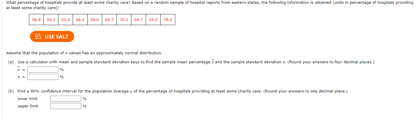Solved Assume that the population of x values has an | Chegg.com