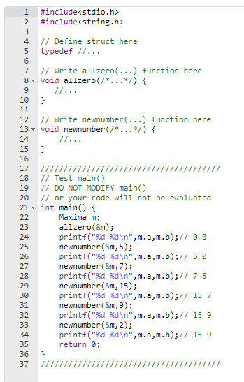 Solved Define a type which comprises a struct called | Chegg.com