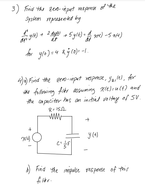 Solved Do Not use inverse Laplace Methode | Chegg.com