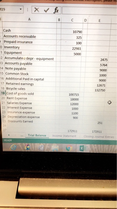 Solved Need Income Statement, Closing Journal Entries, | Chegg.com