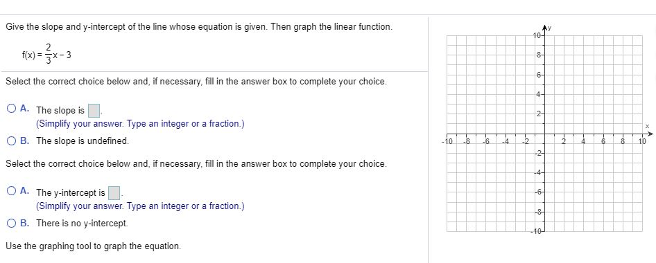 Solved Give the slope and y-intercept of the line whose | Chegg.com