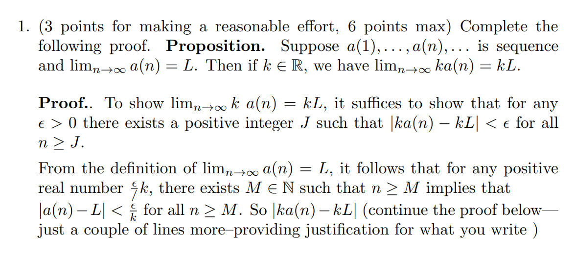 Solved 1. (3 points for making a reasonable effort, 6 points | Chegg.com