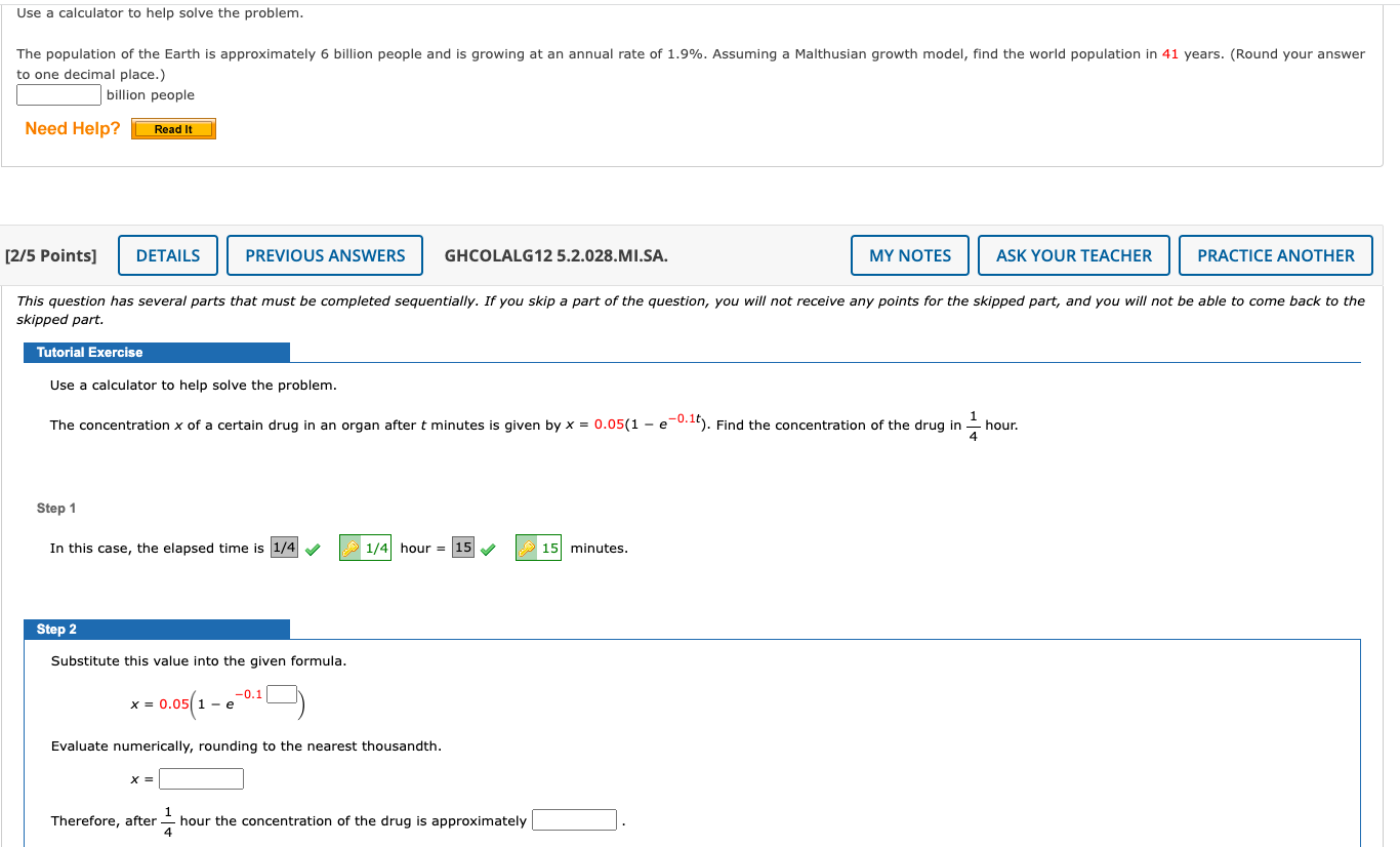 Solved Use a calculator to help solve the problem. to one | Chegg.com