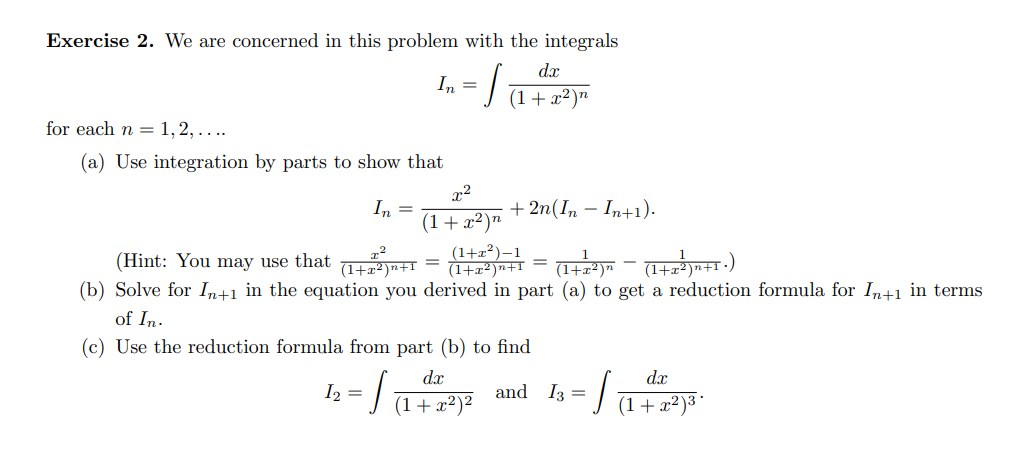Solved Exercise 2. We are concerned in this problem with the | Chegg.com