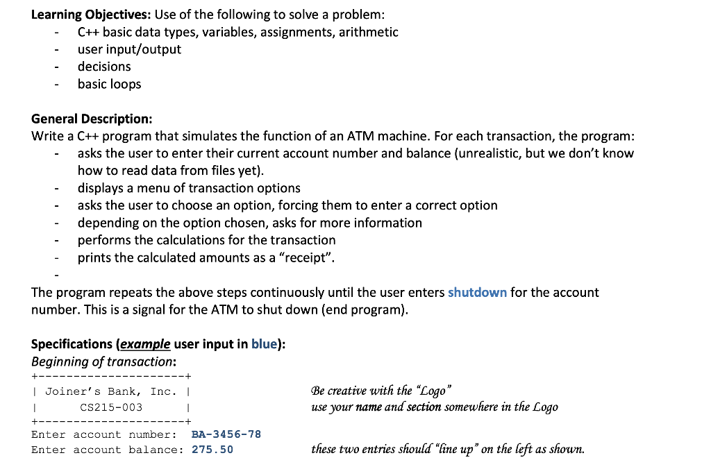 Solved Learning Objectives: Use of the following to solve a | Chegg.com