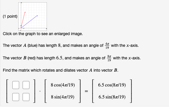 Solved (1 point) Click on the graph to see an enlarged | Chegg.com
