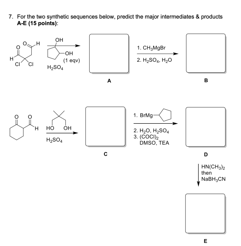 Solved For the two synthetic sequences below, predict the | Chegg.com
