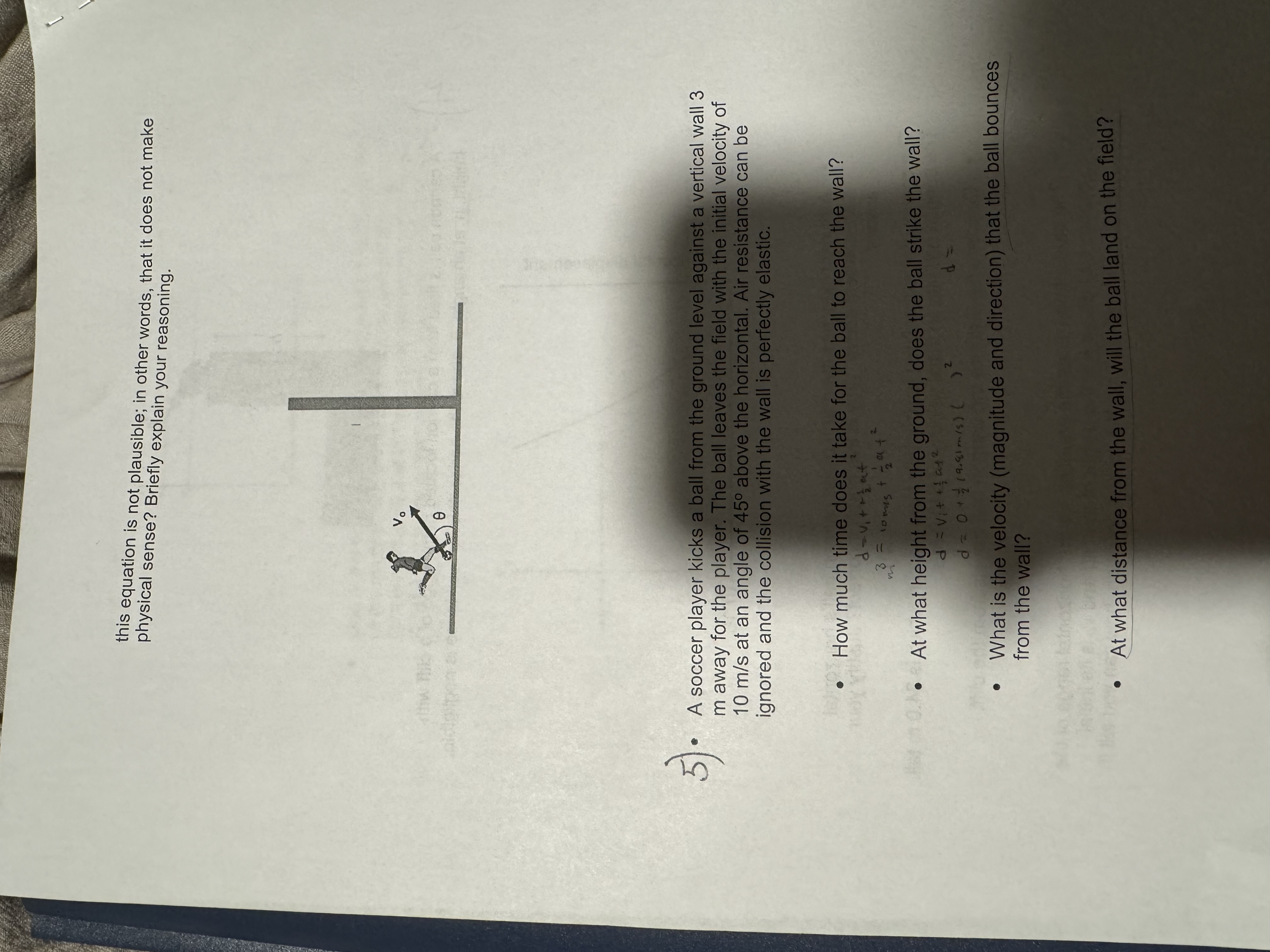 this equation is not plausible; in other words, that | Chegg.com