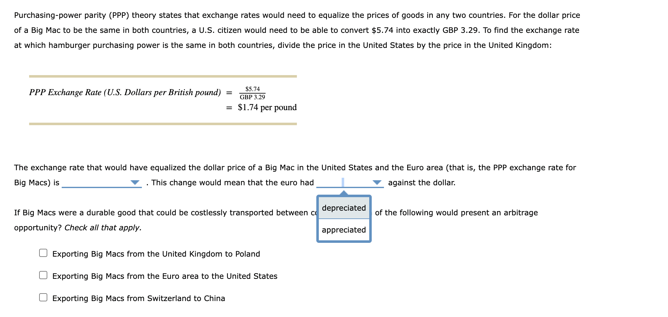 Solved Purchasing-power parity (PPP) theory states that | Chegg.com