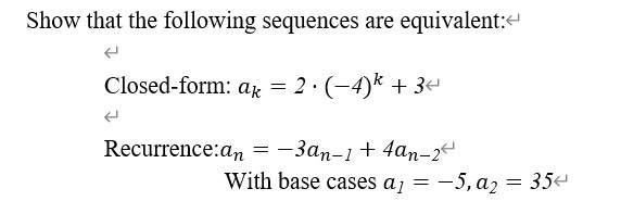 Solved Show that the following sequences are equivalent: | Chegg.com