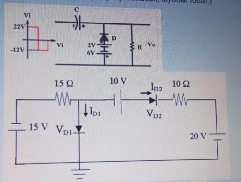 Solved a. Draw the V0 voltage waveform of the circuit in | Chegg.com