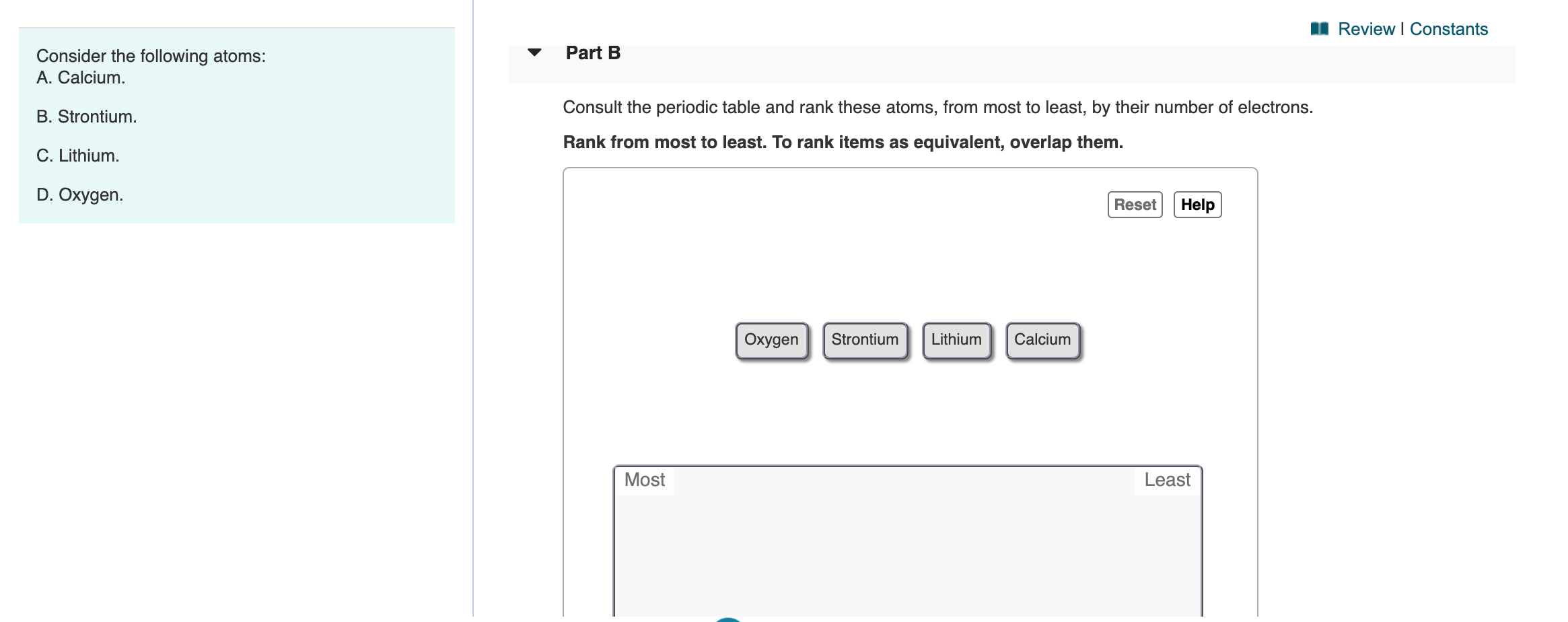 Solved n Review | Constants Consider the following atoms: A. | Chegg.com