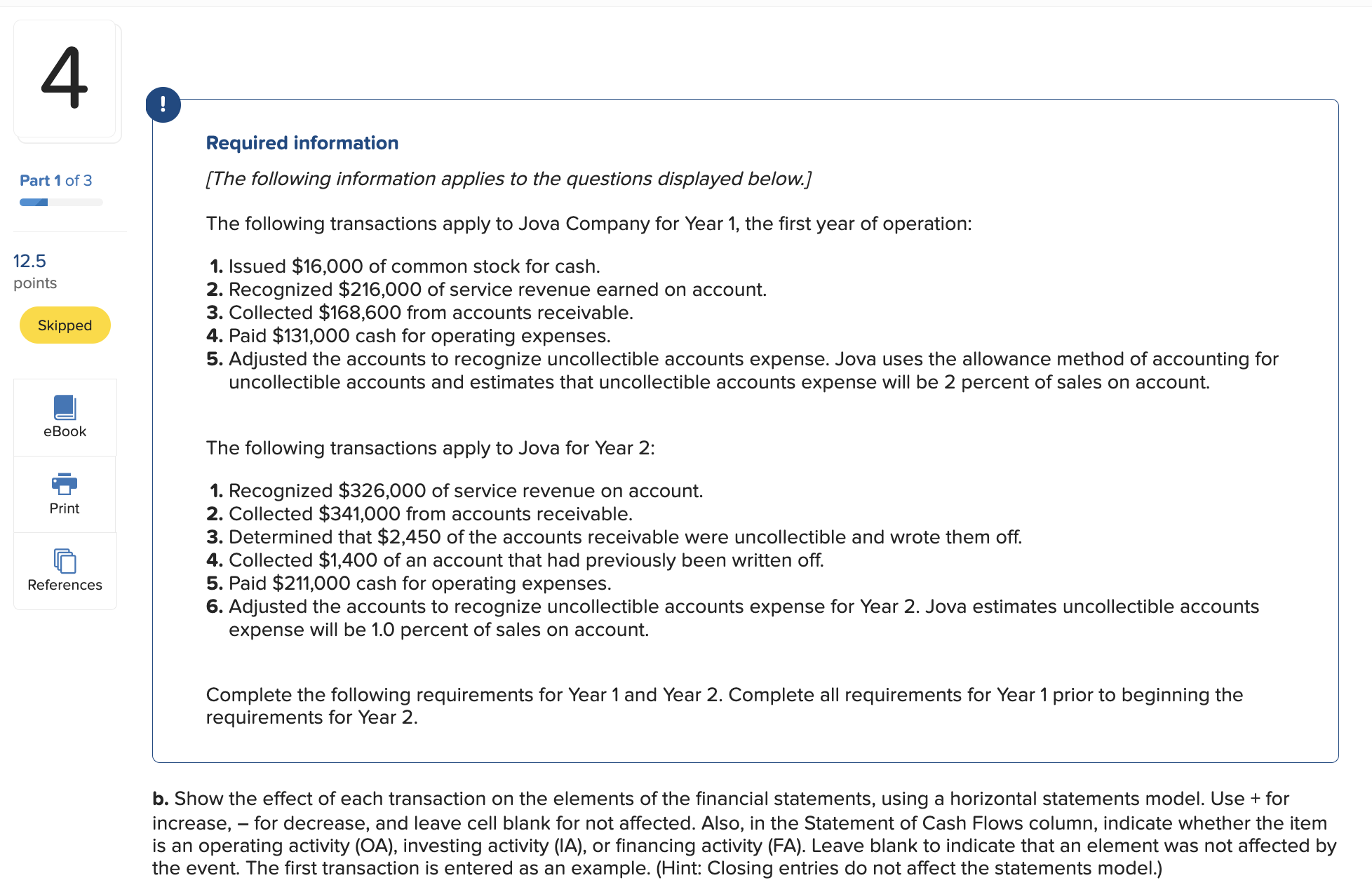 Solved Required Information [the Following Information