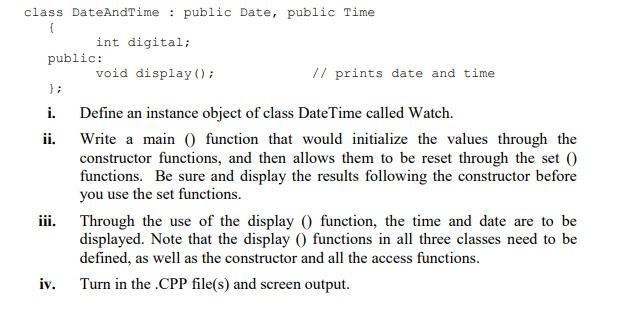 Solved 5.3. Consider the following classes #include class | Chegg.com