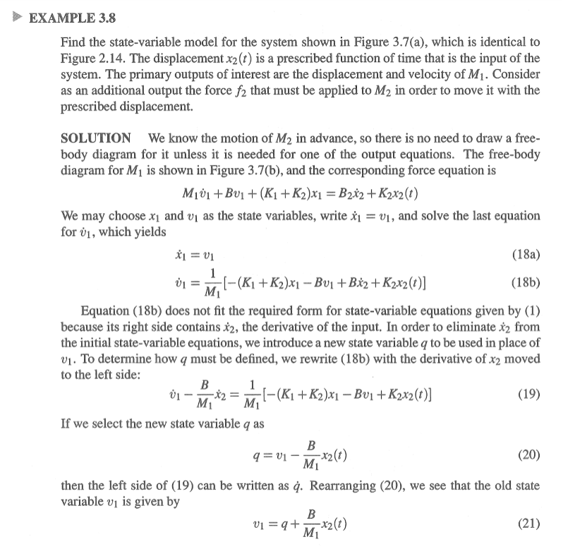 Solved 3.28. Write in matrix form the state-variable model | Chegg.com
