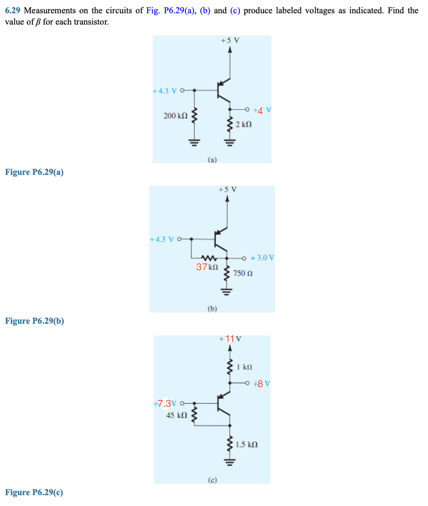 Solved 6.29 Measurements on the circuits of Fig. P6.29(a), | Chegg.com
