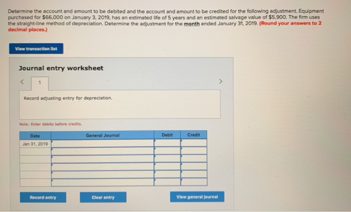 Solved Determine the account and amount to be debited and | Chegg.com