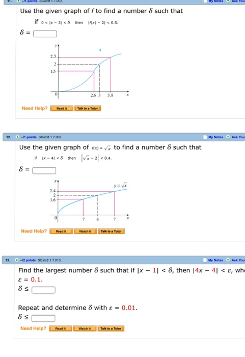 Solved Use the given graph of f to find a number delta such | Chegg.com