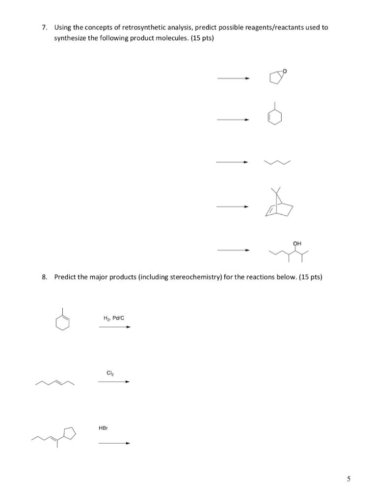Solved 7. Using the concepts of retrosynthetic analysis, | Chegg.com