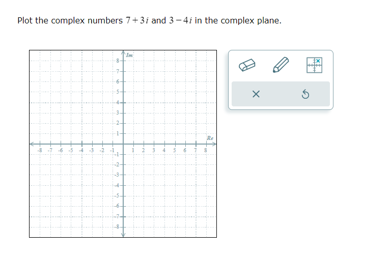 Solved Plot the complex numbers 7+3i and 3−4i in the complex | Chegg.com