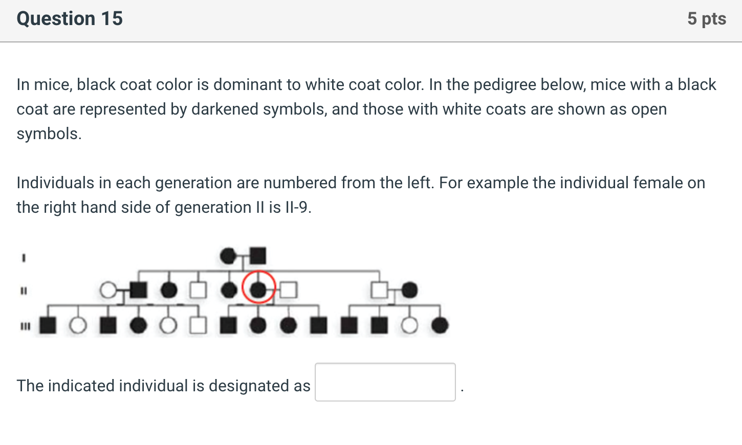 Solved In mice, black coat color is dominant to white coat | Chegg.com