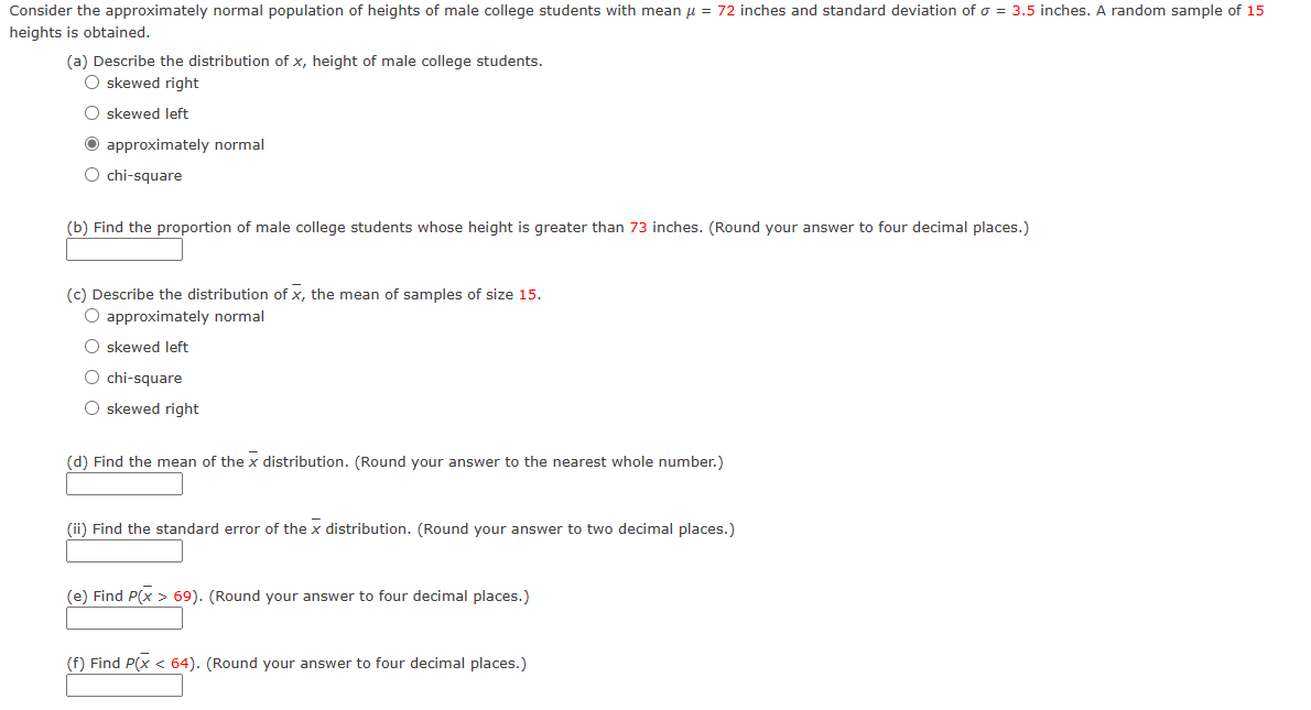 Solved Consider the approximately normal population of | Chegg.com