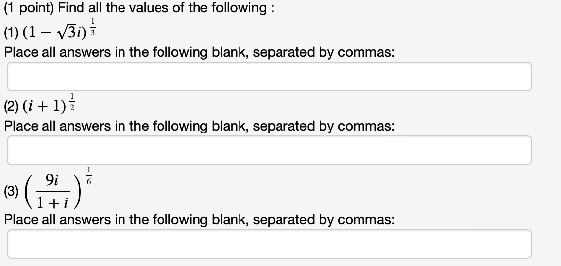 Solved Find all the values of the | Chegg.com