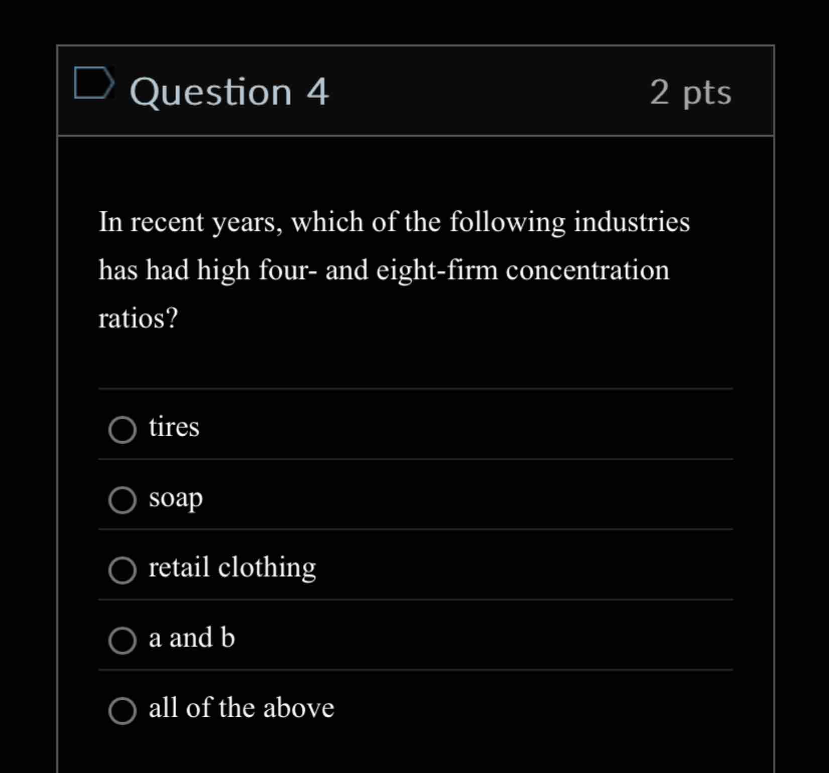 Solved Question 4In recent years, which of the following | Chegg.com