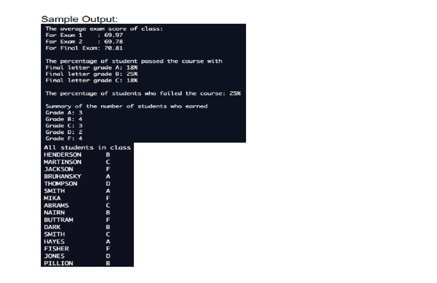Solved Consider a student file with the following data: | Chegg.com
