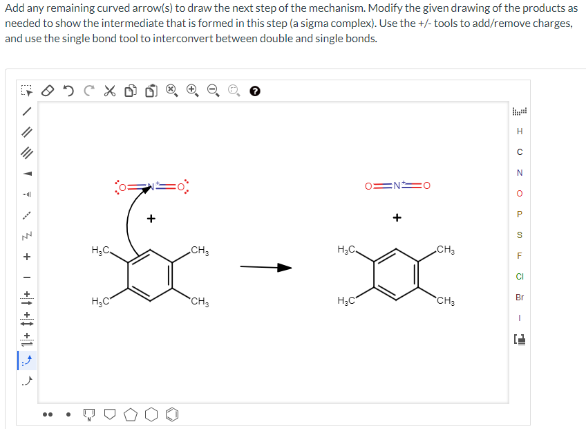 Solved Add any remaining curved arrow(s) to draw the next | Chegg.com