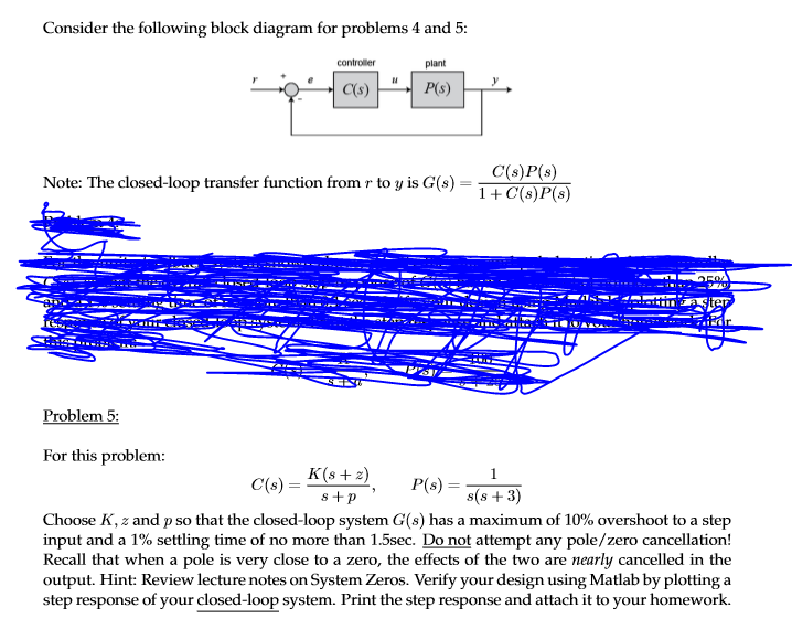 Solved Consider the following block diagram for problems 4 | Chegg.com