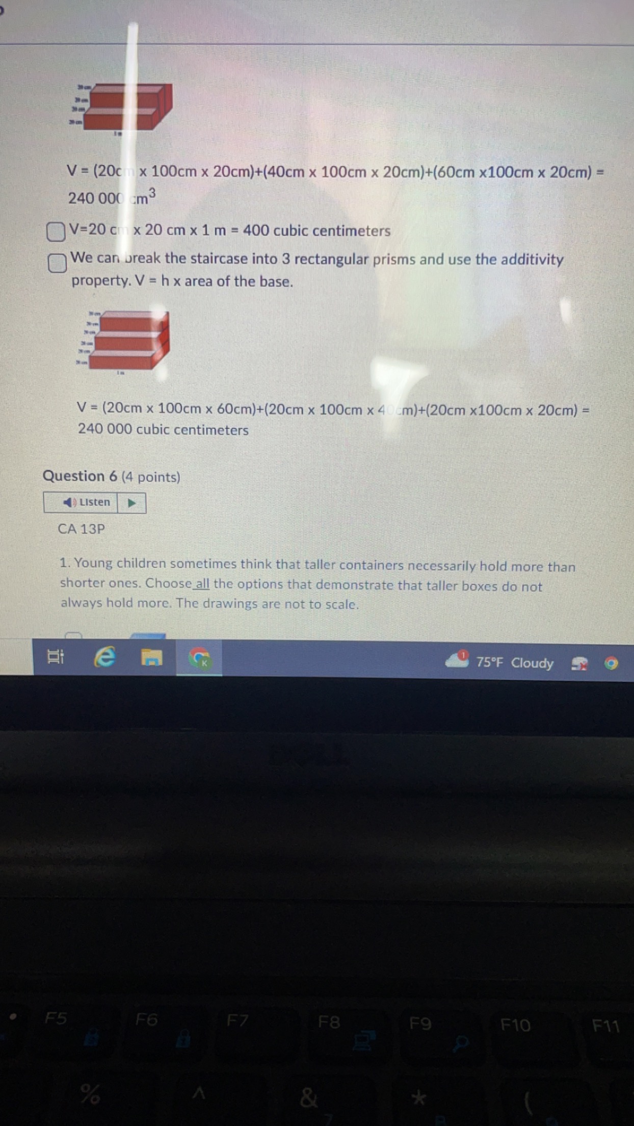 Solved ct all the tions that correctly calculate the area of | Chegg.com