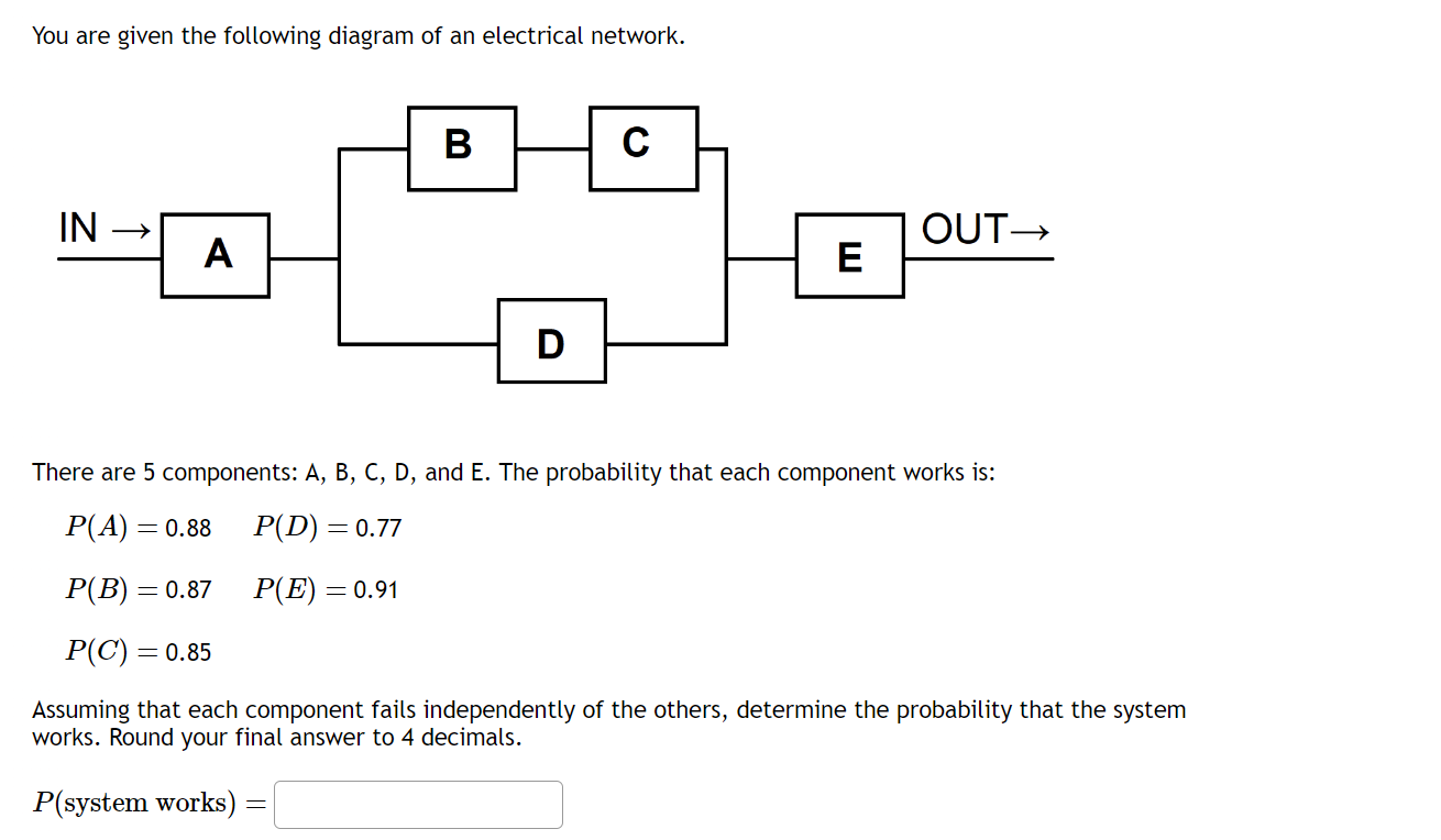 Solved You are given the following diagram of an electrical | Chegg.com