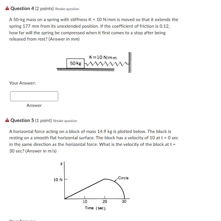 Solved Question 4 (2 ﻿points) ﻿Retake question A | Chegg.com