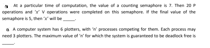 Solved At A Particular Time Of Computation The Value Of A 