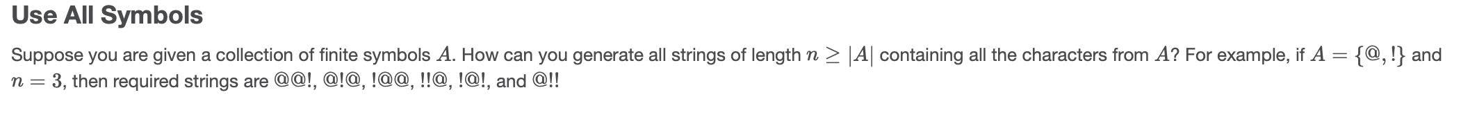 Solved Suppose you are given a collection of finite symbols | Chegg.com