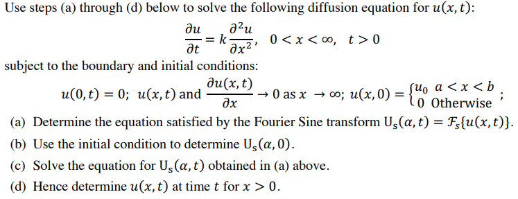 Solved Use steps (a) through (d) below to solve the | Chegg.com