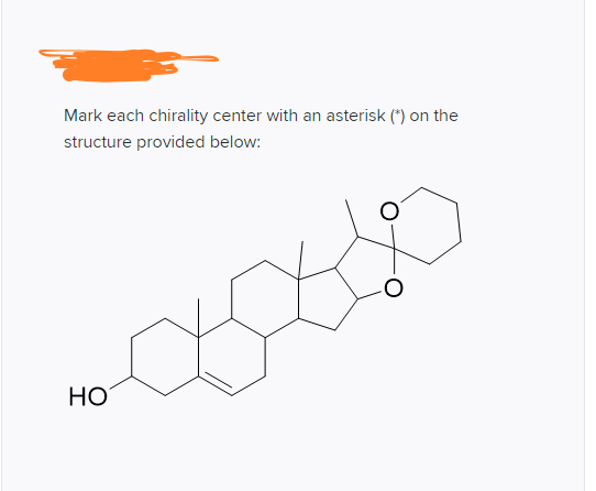 Solved Mark each chirality center with an asterisk (*) on | Chegg.com