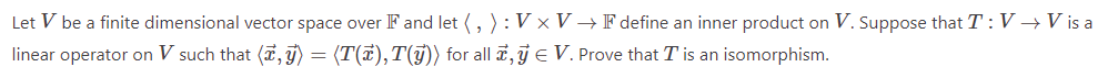 Solved Let V be a finite dimensional vector space over F and | Chegg.com