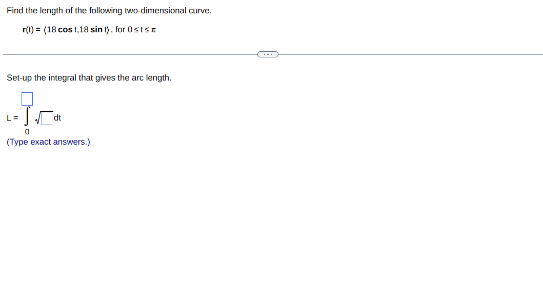 Solved Find the length of the following two-dimensional | Chegg.com