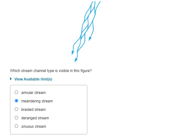 Solved Which stream channel type is visible in this figure? | Chegg.com