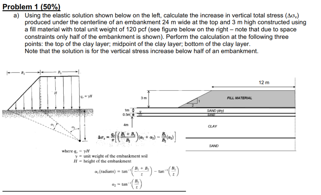 Solved Problem 1 (50% a) Using the elastic solution shown | Chegg.com