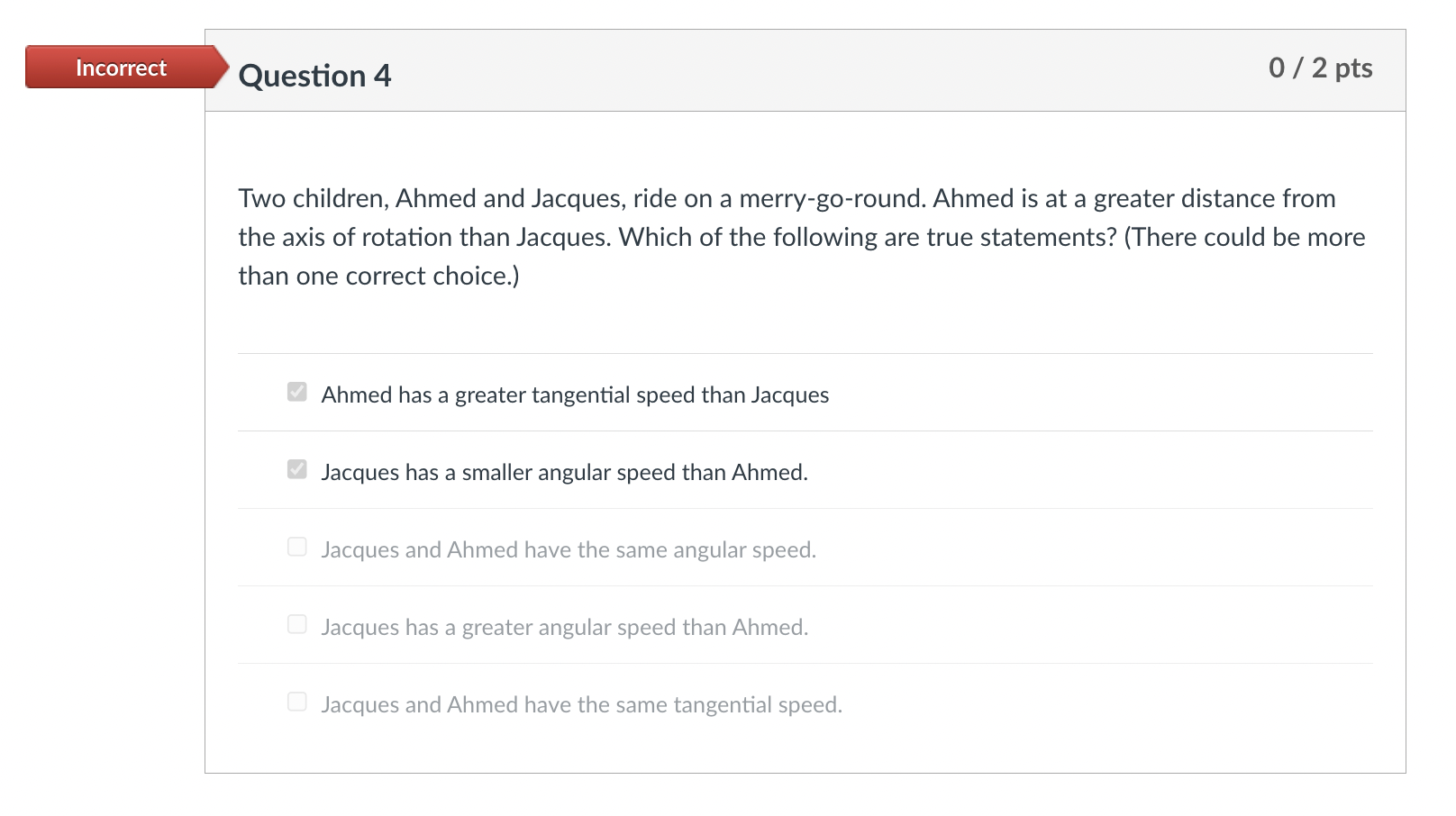 Solved Two children, Ahmed and Jacques, ride on a | Chegg.com