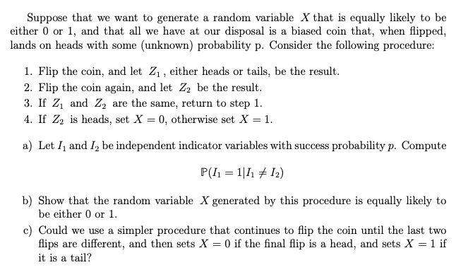 Solved Suppose that we want to generate a random variable X | Chegg.com