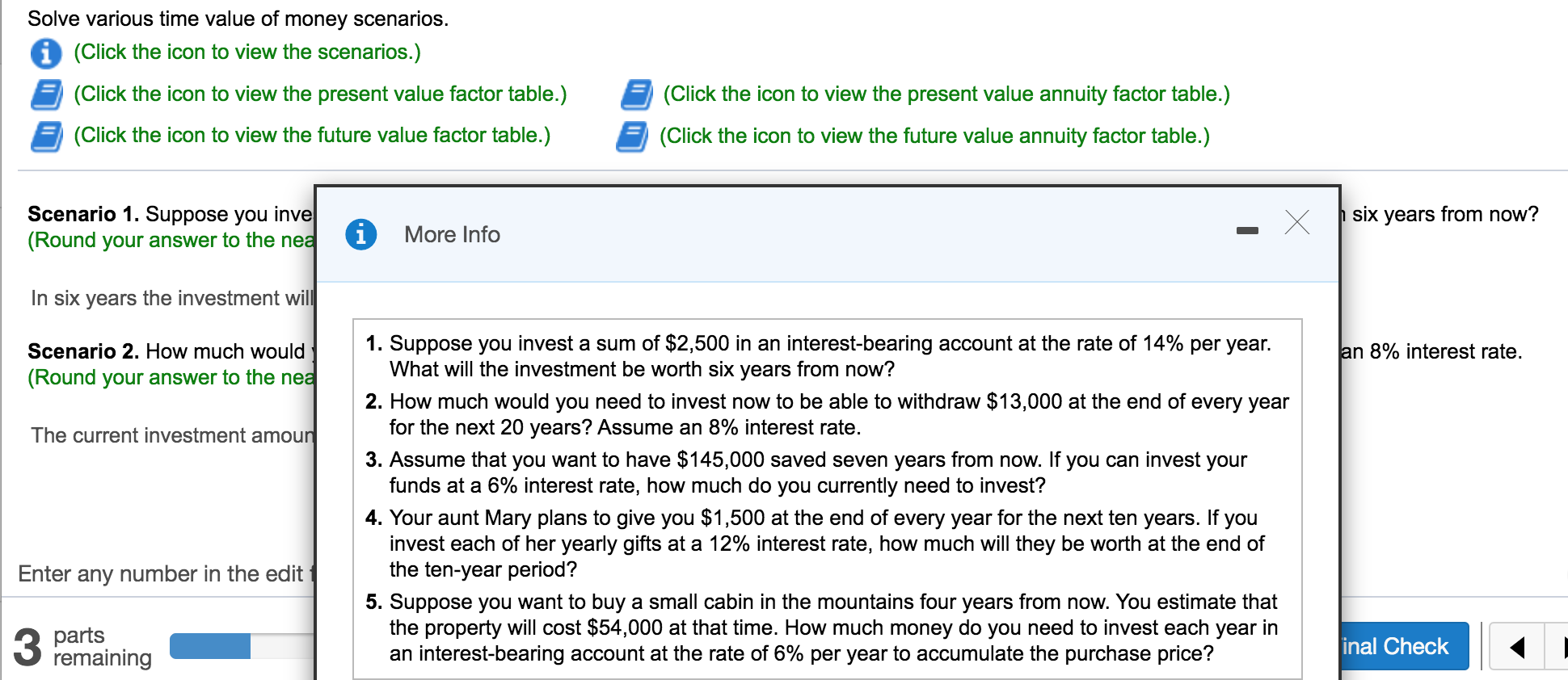 Solved Solve various time value of money scenarios. (Click | Chegg.com