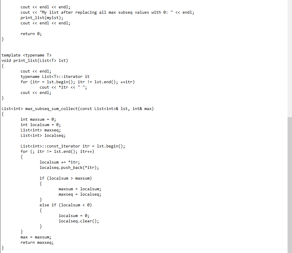 c++ #ifndef LIST_H #define LIST_H #include | Chegg.com