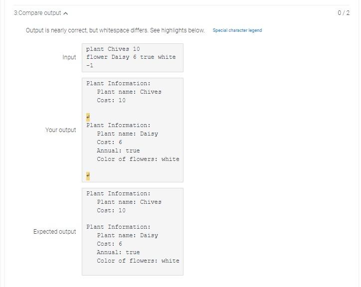 Solved Given a base Plant class and a derived Flower class, | Chegg.com