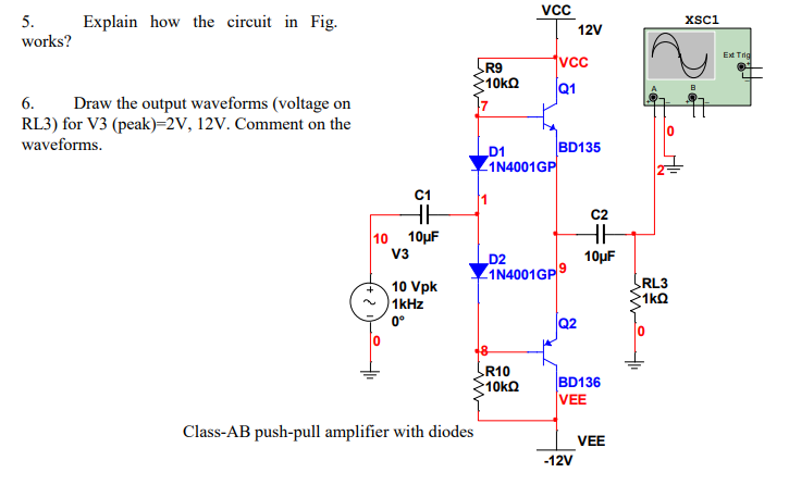 Solved 5. works? Explain how the circuit in Fig. VCC 12V | Chegg.com