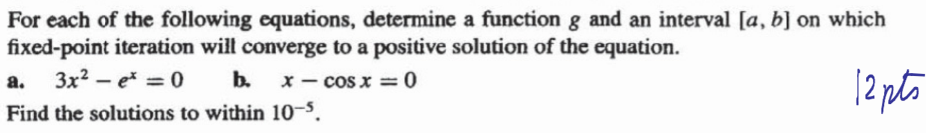 For Each Of The Following Equations Determine A