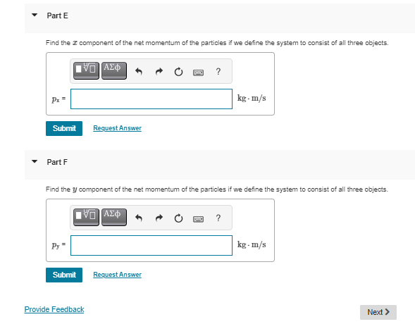 Solved Three objects A,B, and C are moving as shown in the | Chegg.com